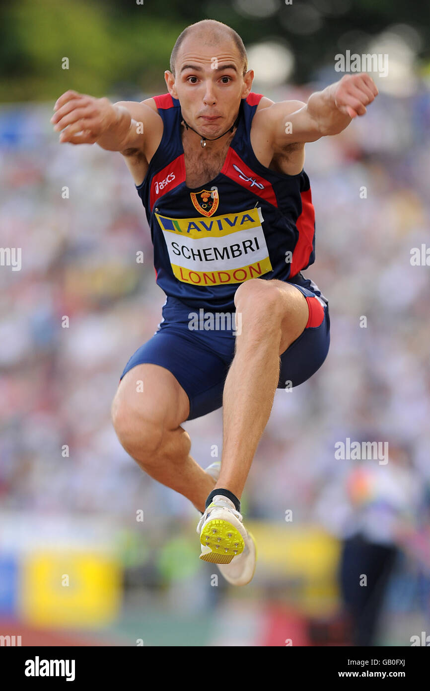 Italy's Fabrizio Schembri competes in the Men's Triple-jump Stock Photo ...