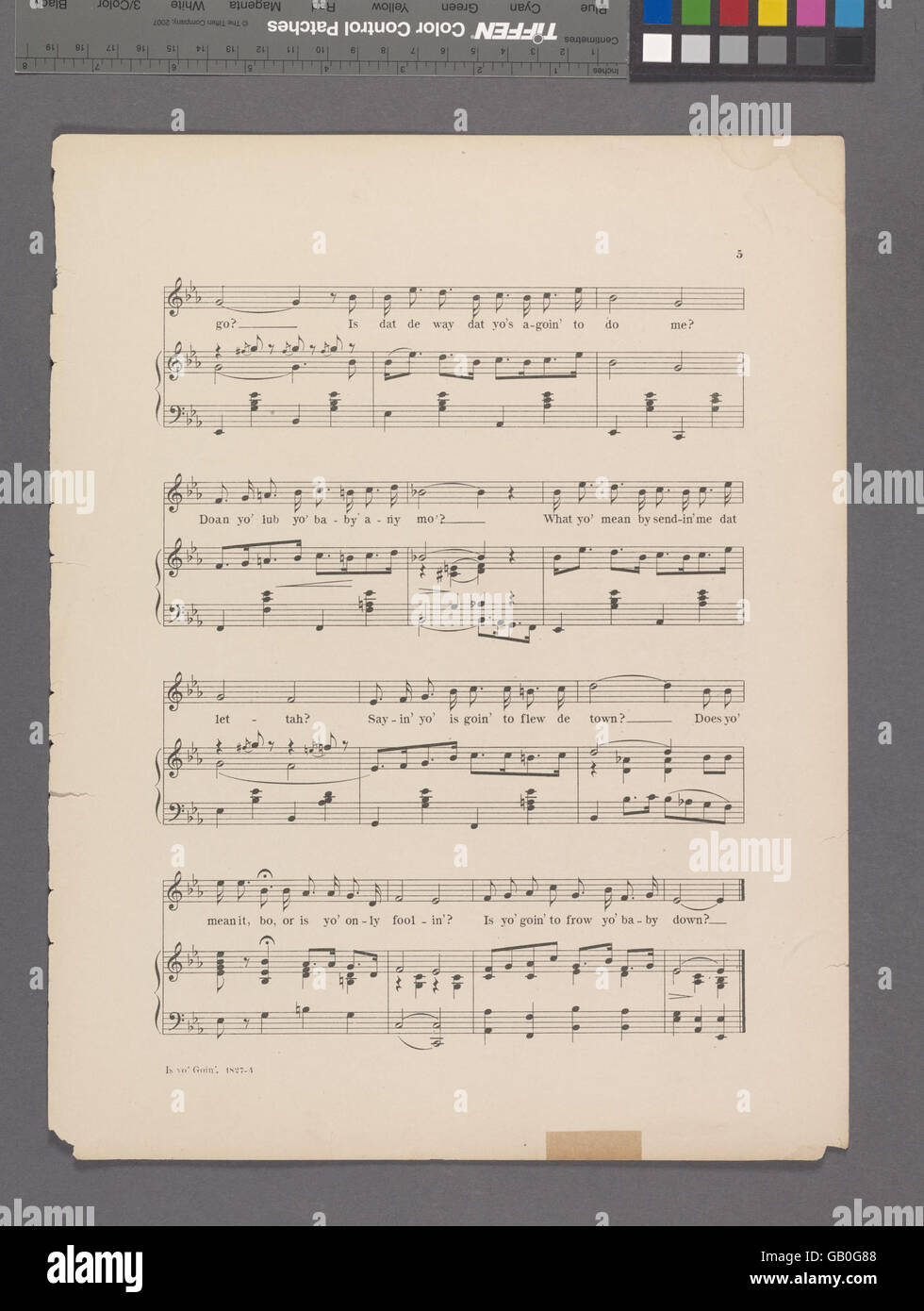 A cultural reference, possibly from an American folk song or historical ...