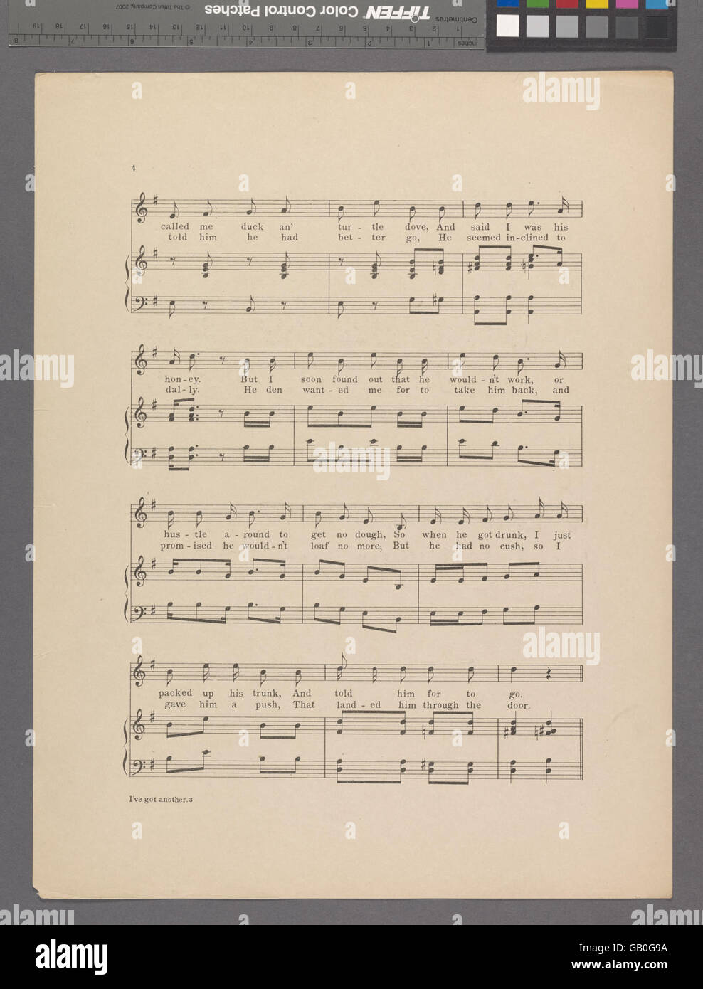 This phrase likely refers to a song or expression related to the theme ...