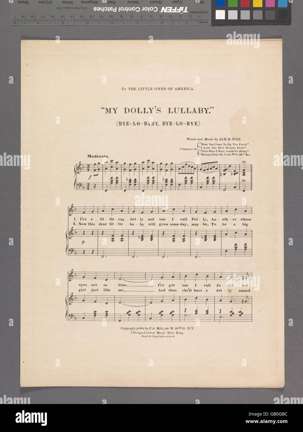 'My dolly's lullaby' suggests a gentle song or lullaby, possibly ...