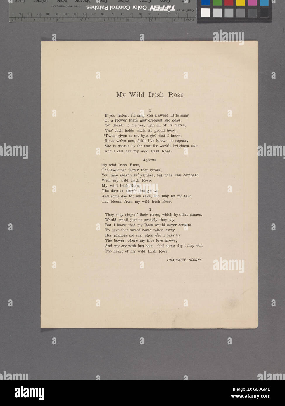 'My Wild Irish Rose' is a popular American song reflecting Irish ...