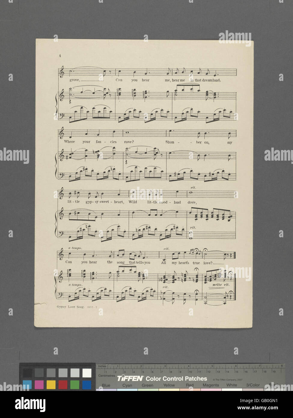 The 'Gypsy Love Song' is a romantic piece likely influenced by Eastern ...