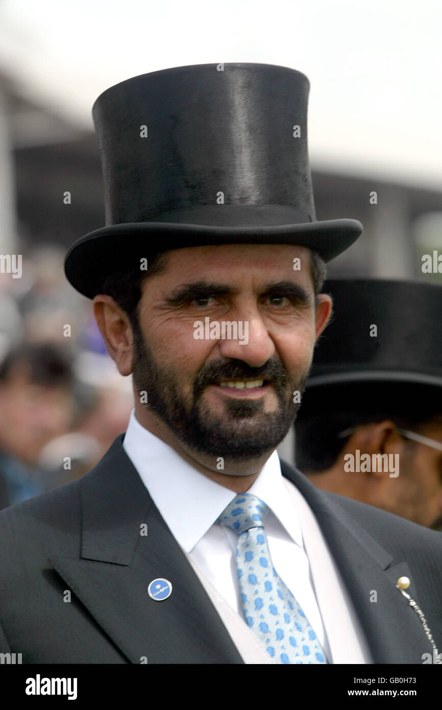 Horse Racing - Epsom - Vodafone Derby Meeting. Sheikh Mohammed, owner ...