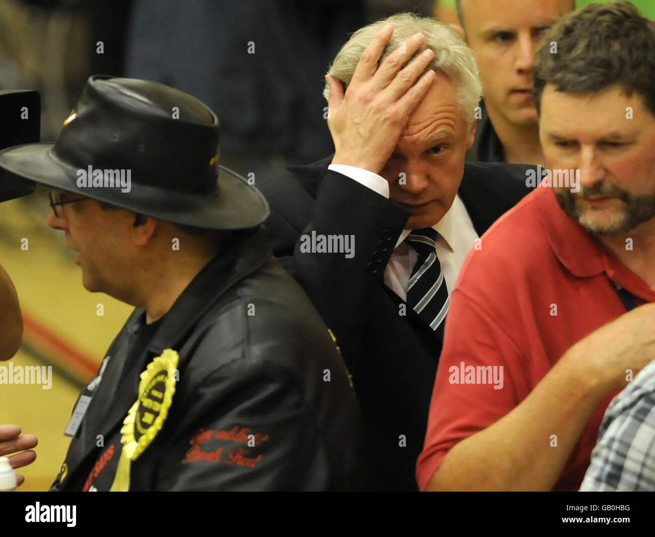 Former shadow home secretary David Davis arrives for the declaration of ...