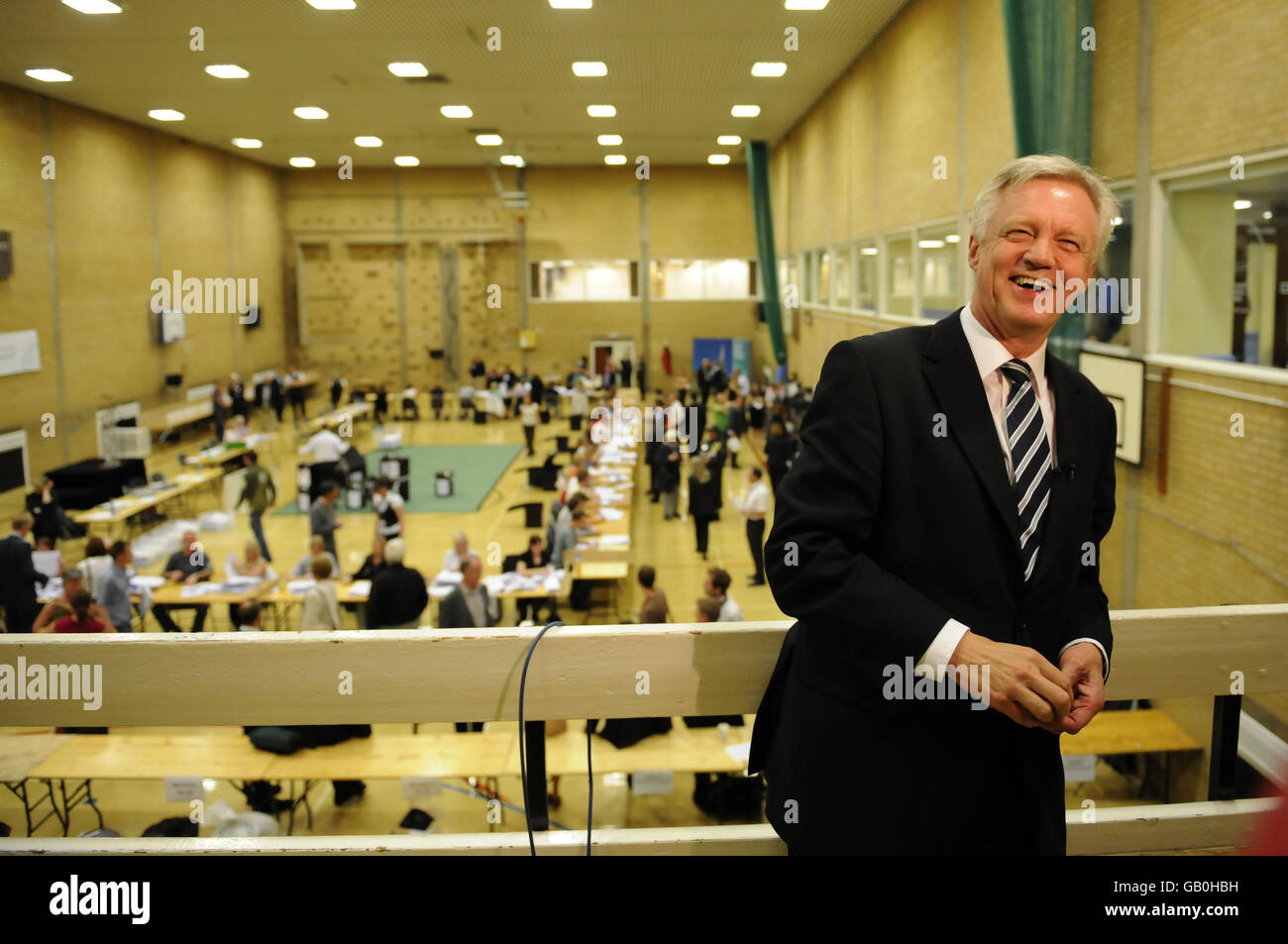 Former shadow home secretary David Davis arrives for the declaration of ...