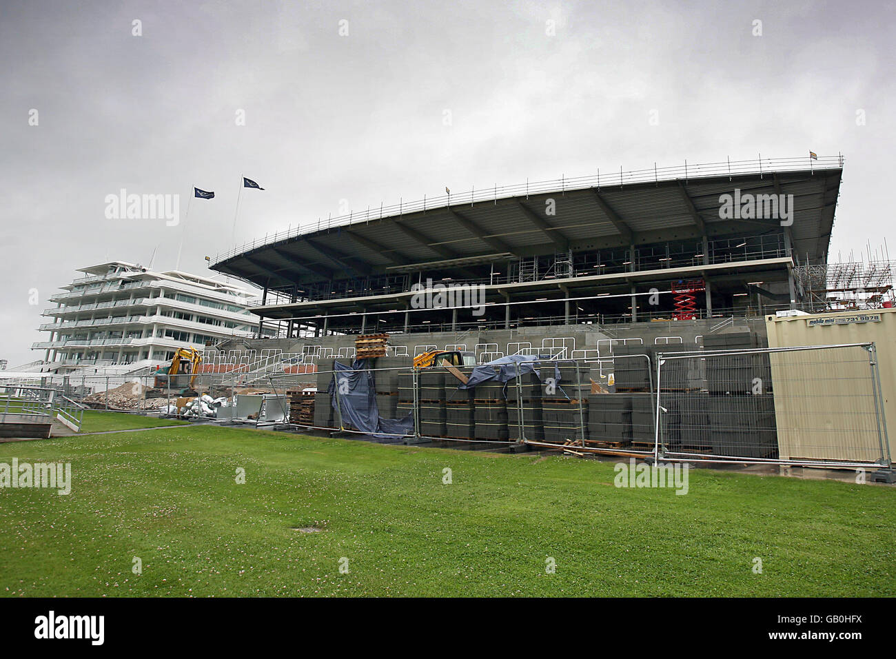 Horse Racing - Grandstand Redevelopment - Epsom Downs Racecourse Stock ...