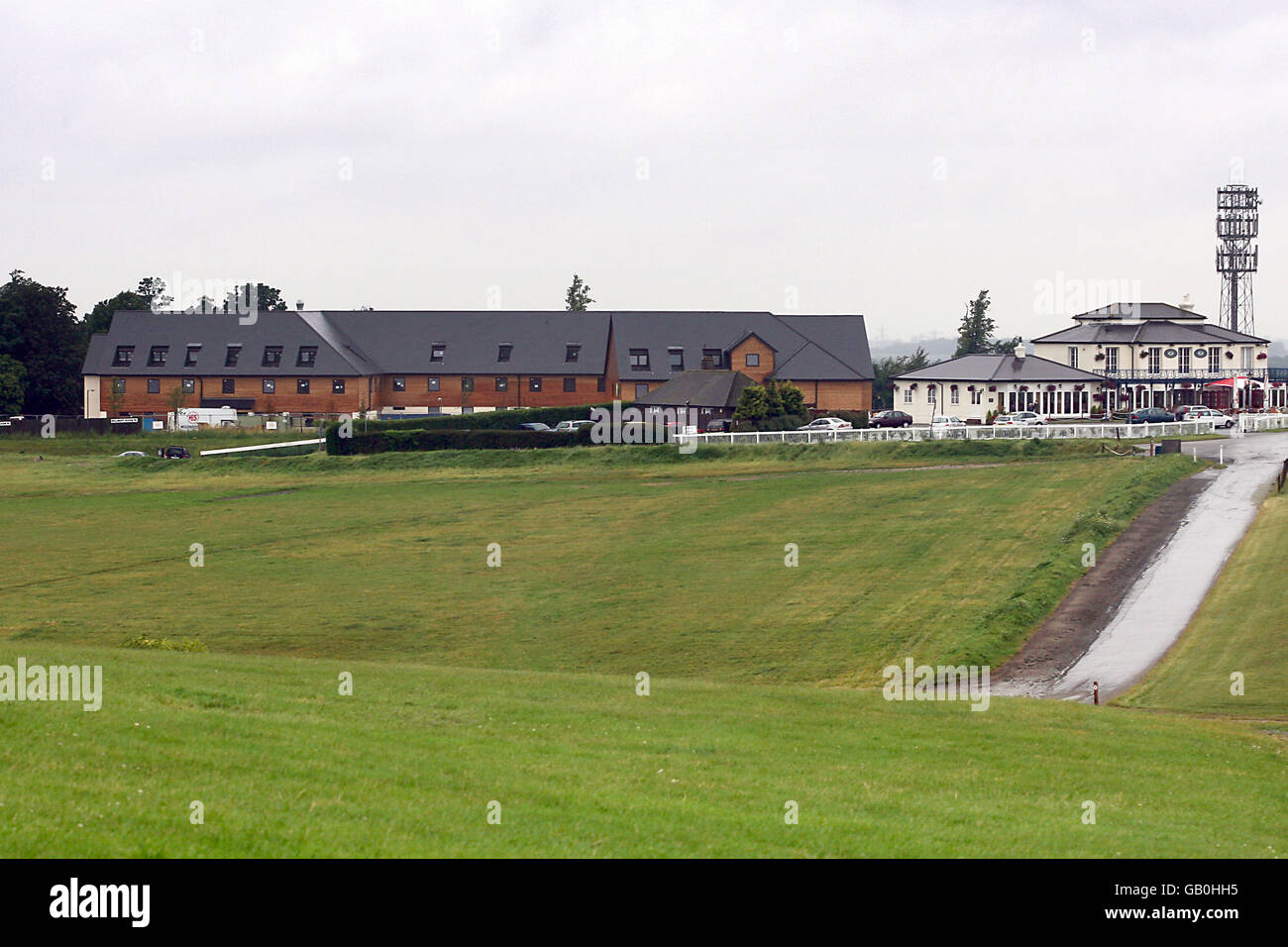 Horse Racing - Grandstand Redevelopment - Epsom Downs Racecourse Stock ...