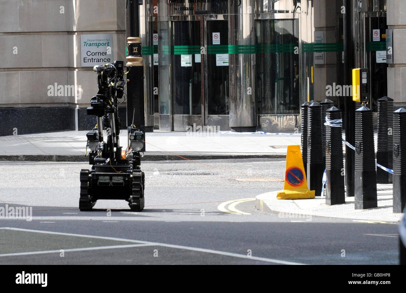 Controlled explosion outside Home Office Stock Photo - Alamy