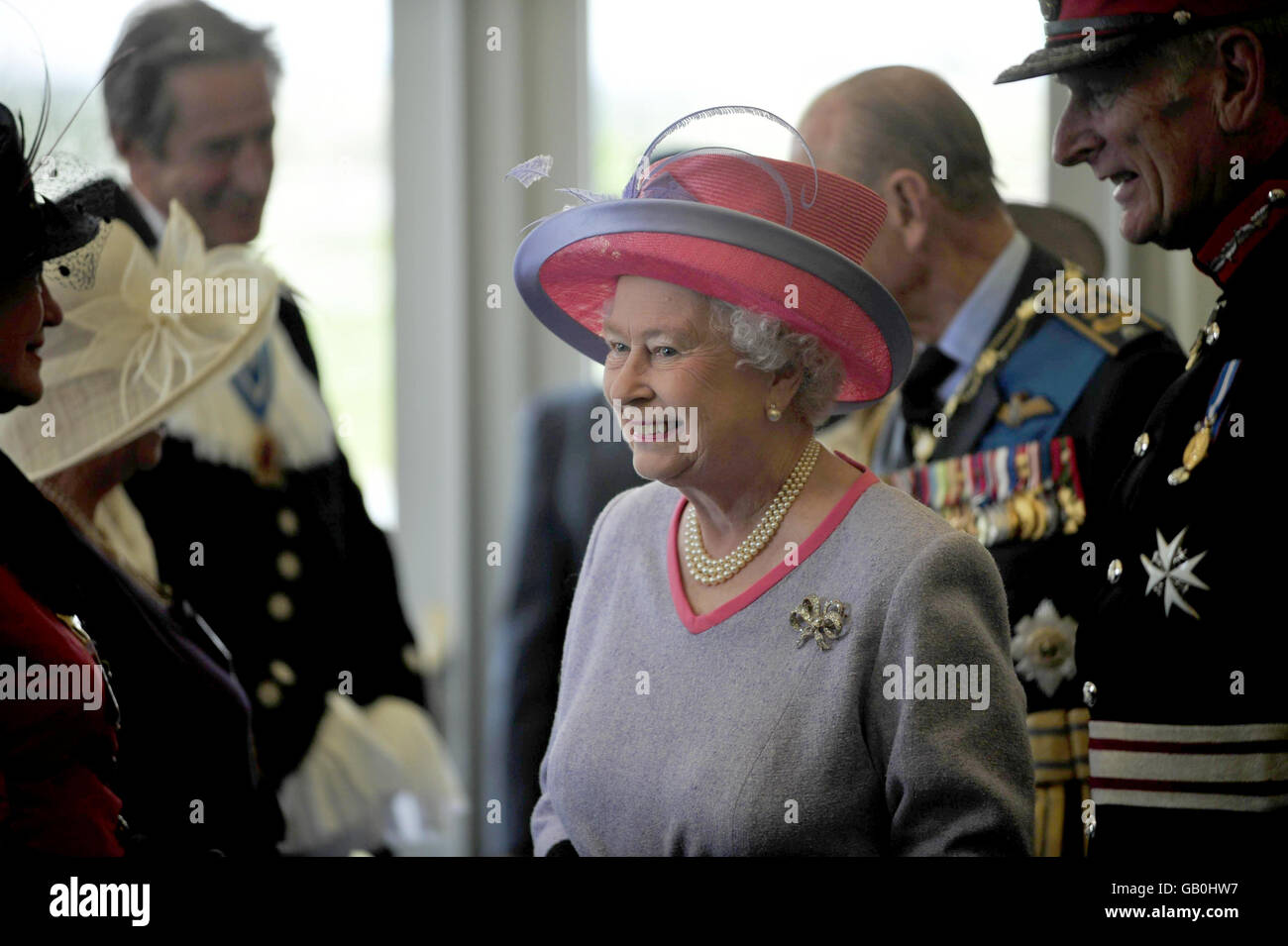 RAF receives new Queen's colours Stock Photo - Alamy