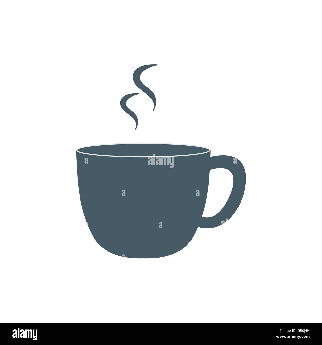Stylized icon of a colored cup on a white background Stock Vector Image ...