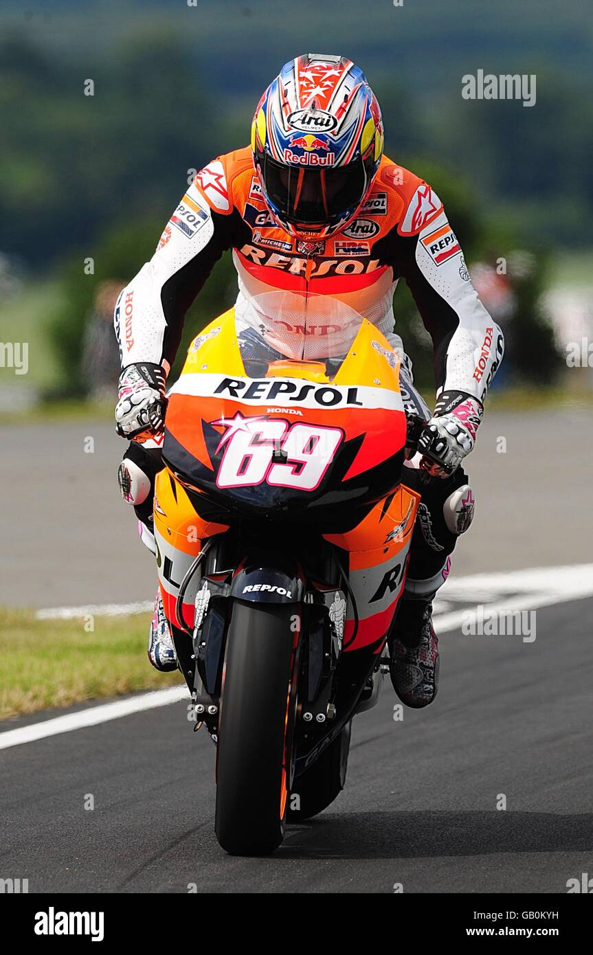 Repsol hondas nicky hayden at donington park hi-res stock photography ...