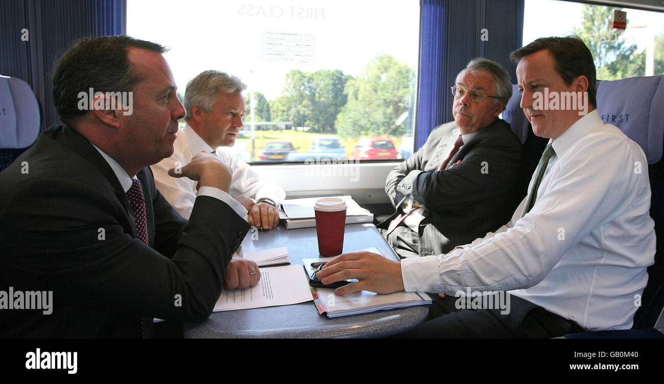 (left to right) Liam Fox MP, Alan Duncan MP, US Ambassador, Robert ...