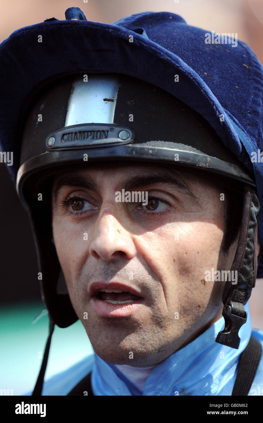 Horse Racing - Haydock Park Racecourse. Alan Munro, Jockey Stock Photo ...