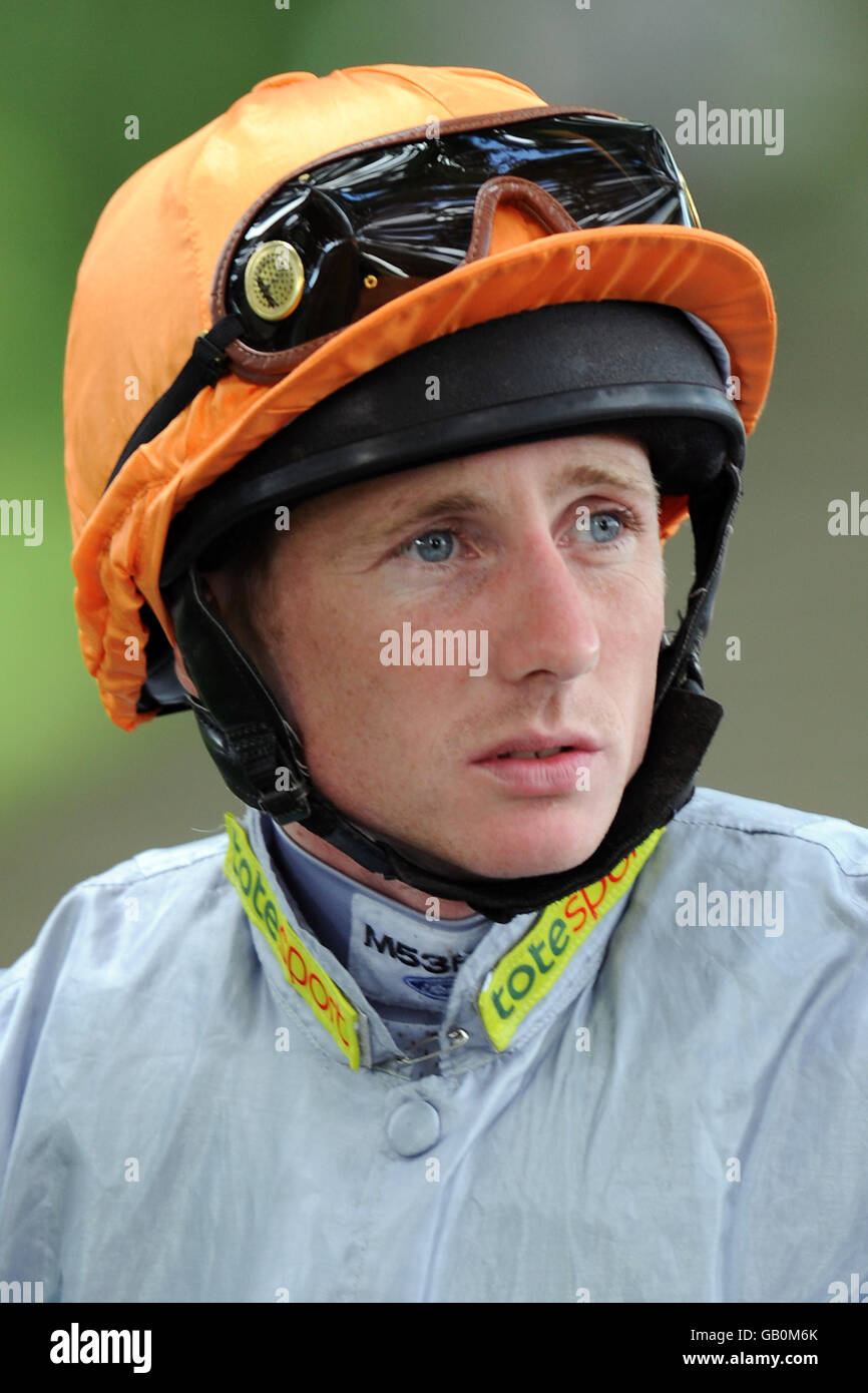 Horse Racing - Haydock Park Racecourse. Paul Hanagan, Jockey Stock ...