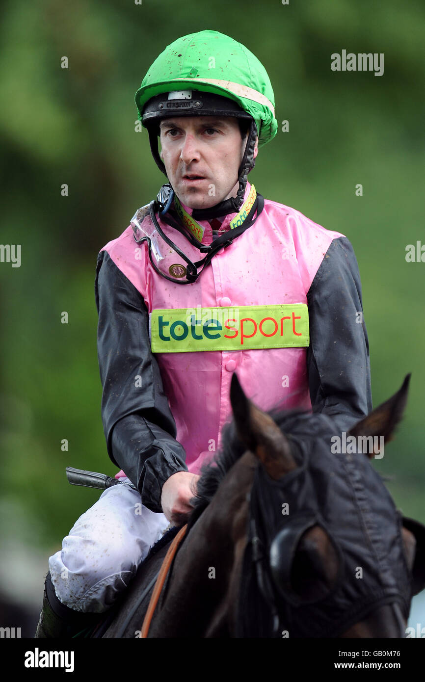 Horse Racing - Haydock Park Racecourse. Robert Winston, Jockey Stock ...