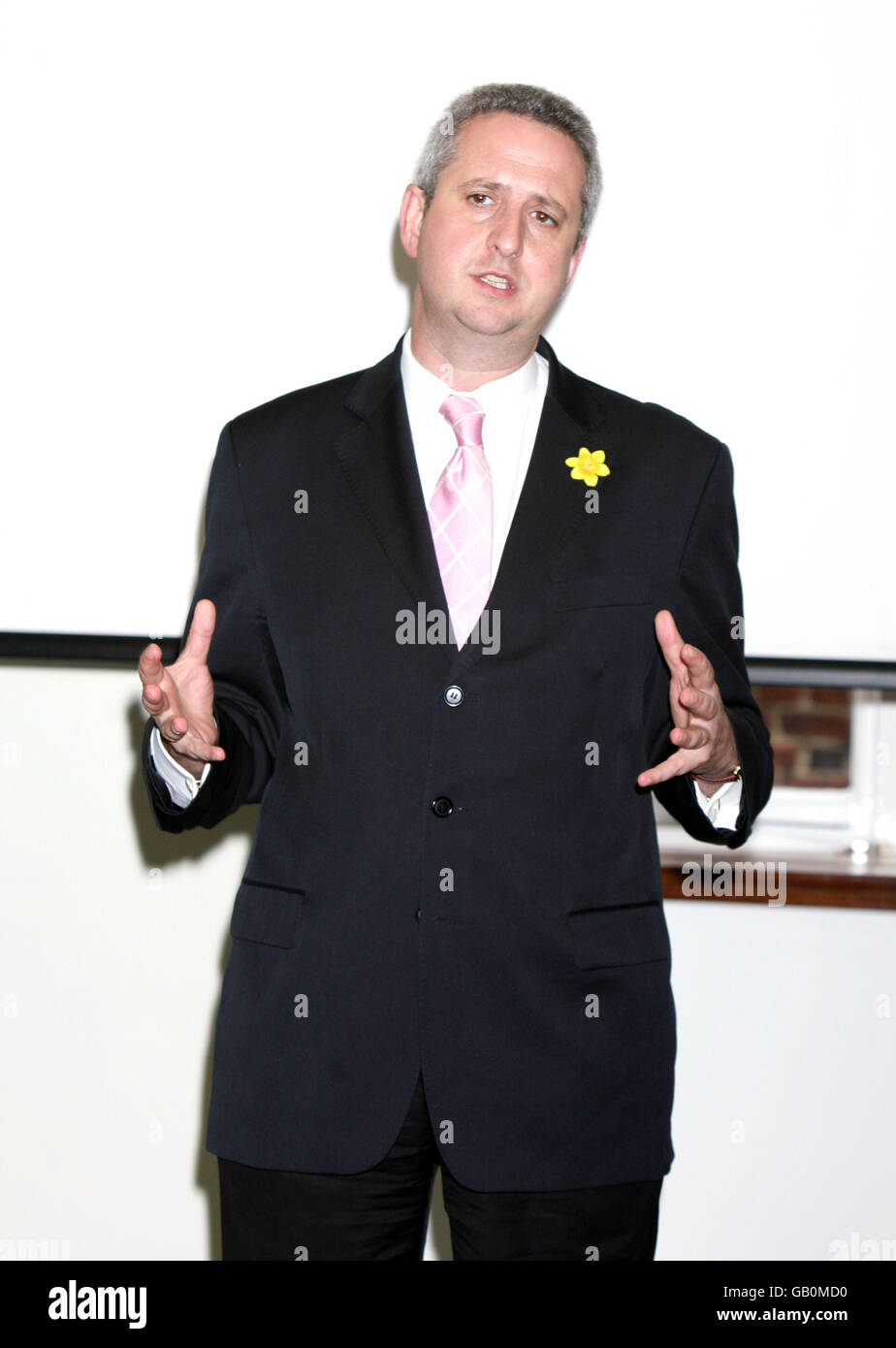 Ivan Lewis MP, Parliamentary Undersecretary for Care Services during a ...