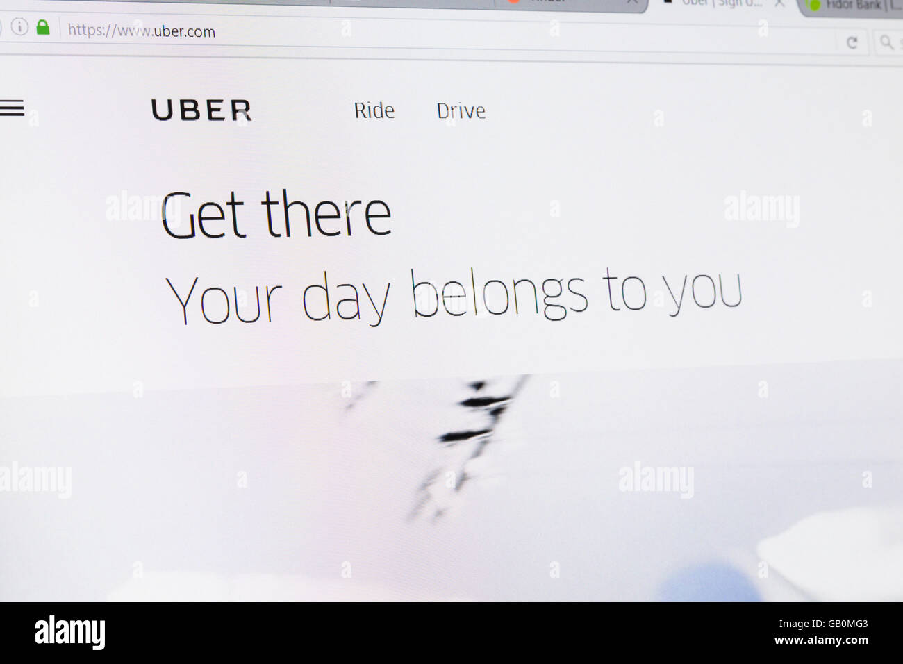 Uber screen hi-res stock photography and images - Alamy