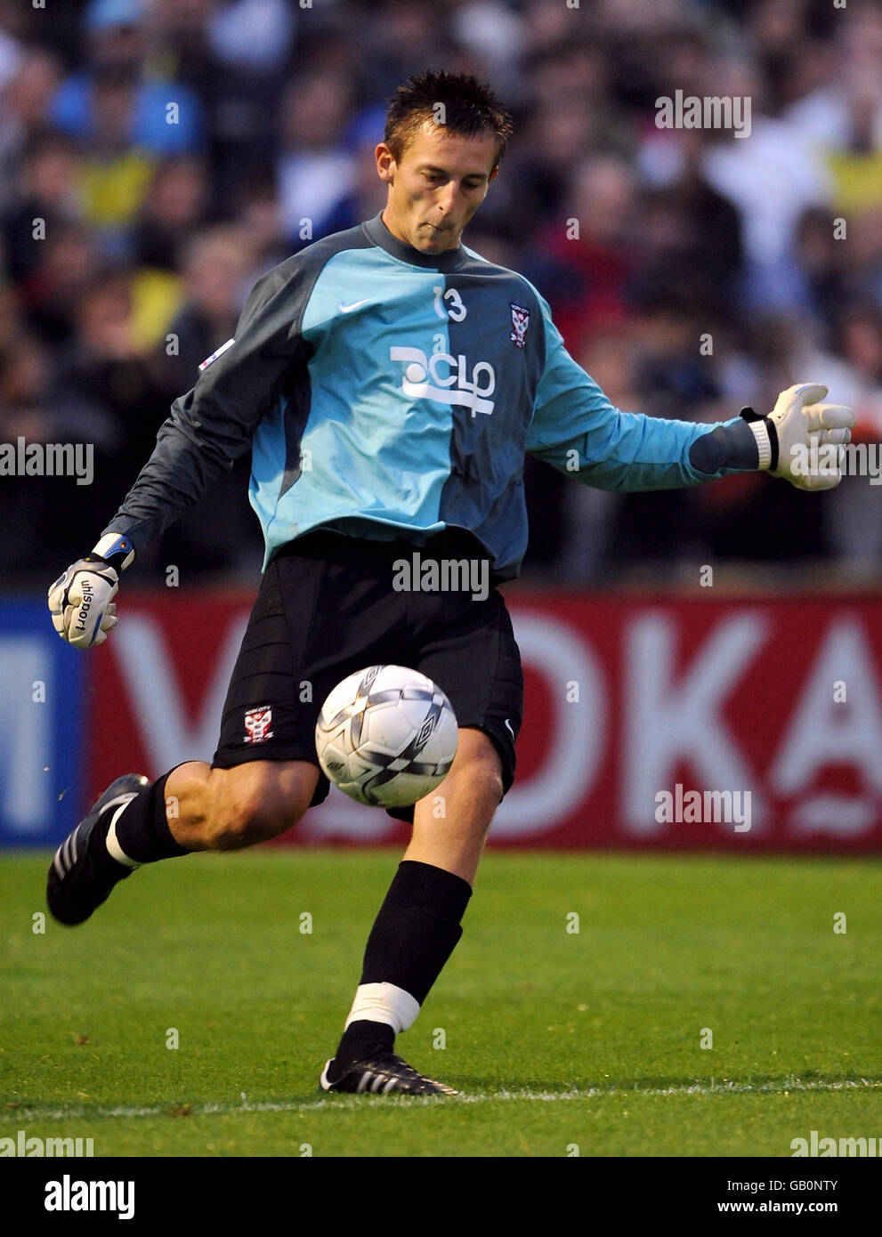 Soccer friendly york city v leeds united kit kat crescent hi-res stock ...