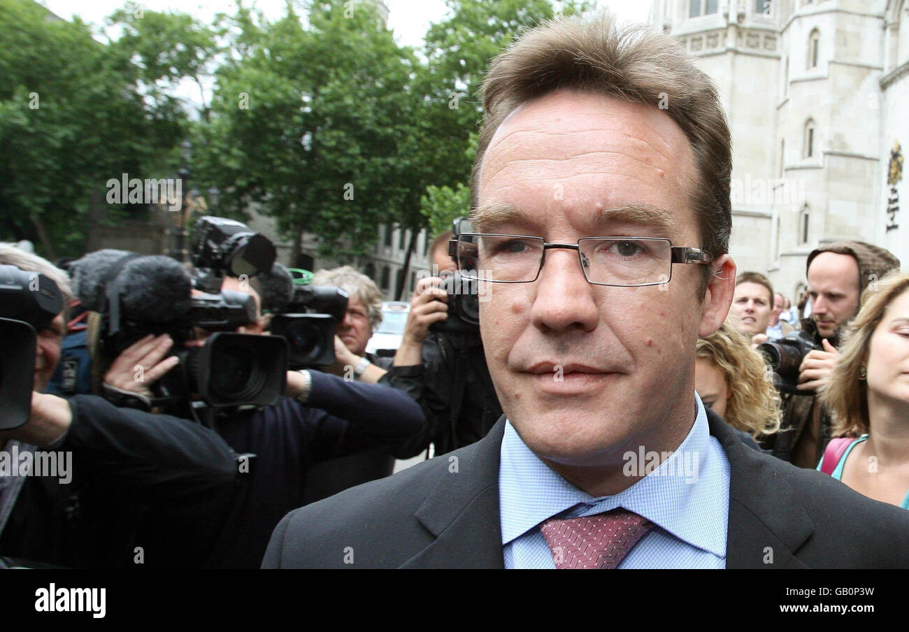 Robert Murat leaves the High Court, central London. He today accepted ...