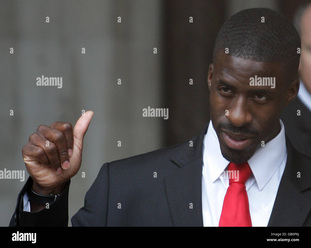 Dwain chambers outside high court in london hi-res stock photography ...