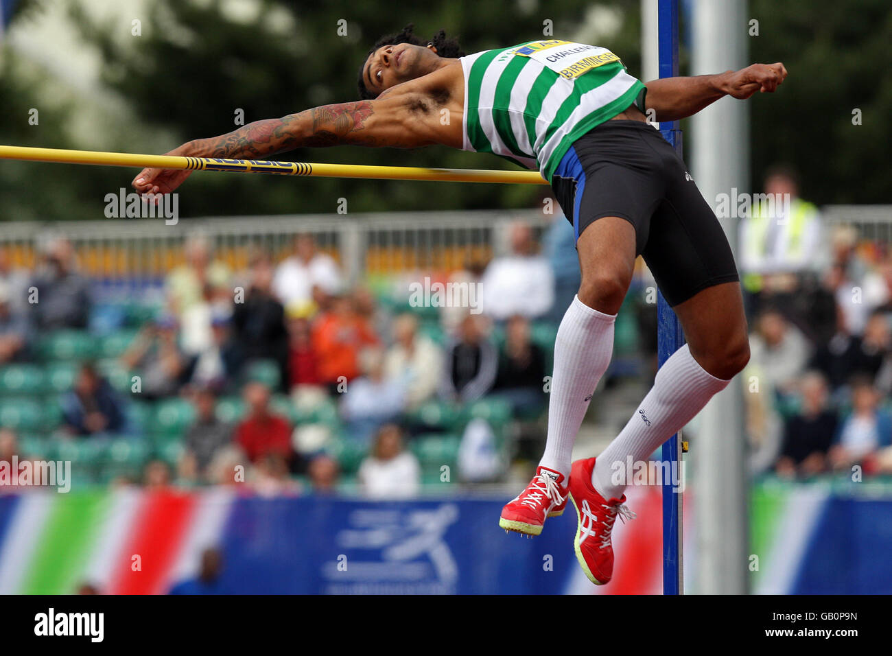 Woodford Green's Ben Challenger during the Men's High Jump Final at the ...