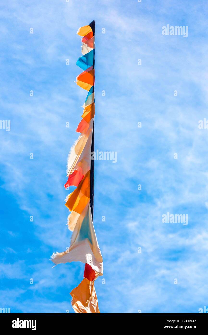 Orange pennant flags hi-res stock photography and images - Alamy