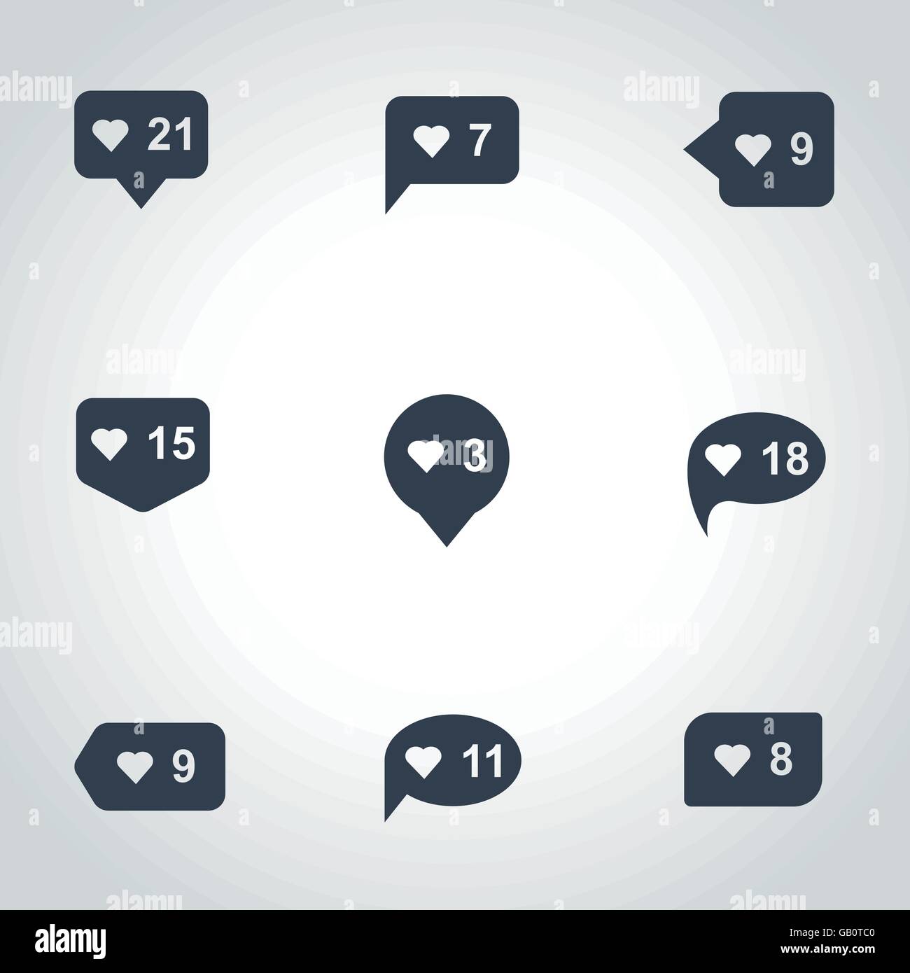 Instagram like counter hi-res stock photography and images - Alamy