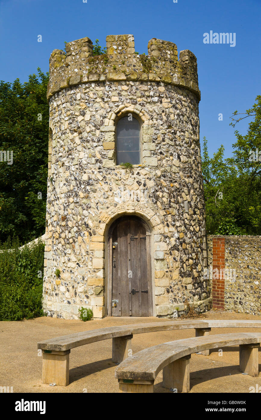 Lewes Priory ,a ruined medieval Cluniac priory in Southover, East Stock ...