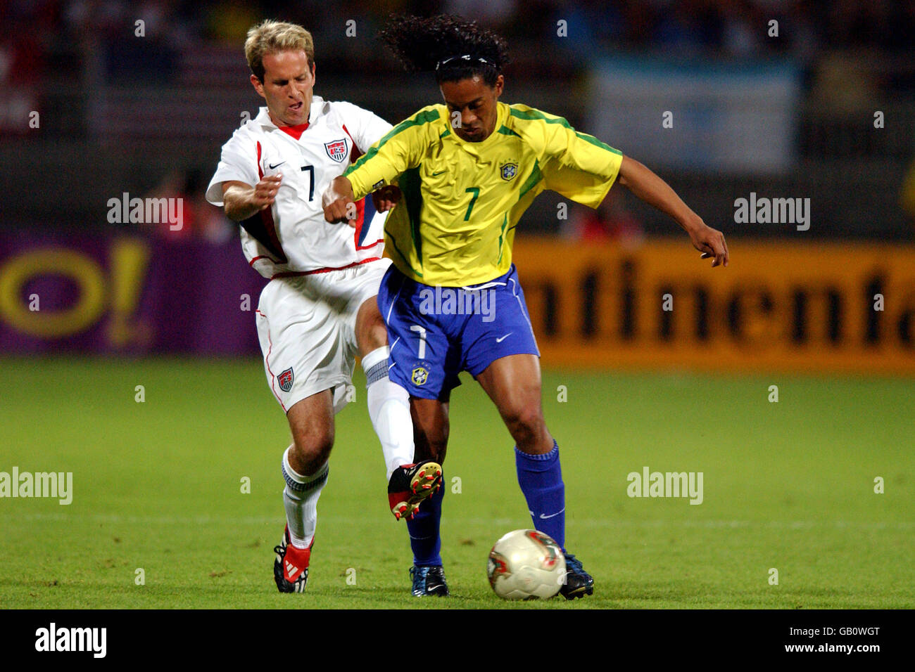 Ronaldinho tackled by hi-res stock photography and images - Alamy