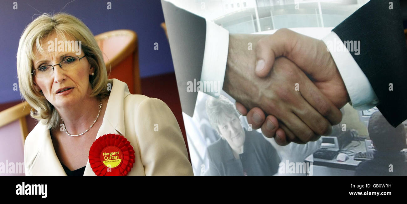 Labour's Glasgow East by-election candidate Margaret Curran visits ...