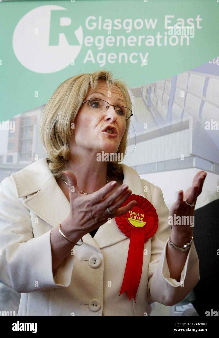 Labour's Glasgow East by-election candidate Margaret Curran visits ...