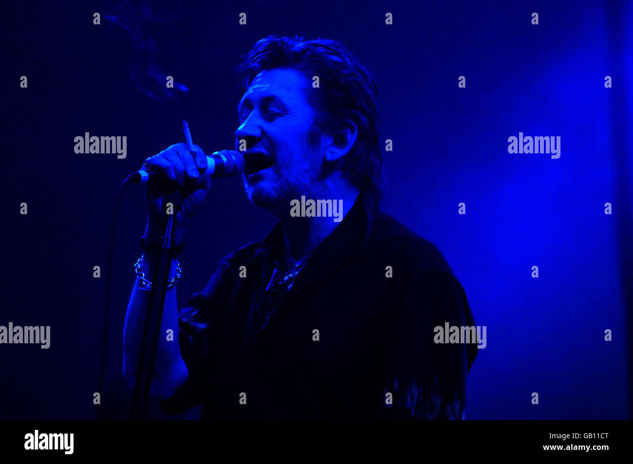 Shane MacGowan of The Pogues performs at the T in the Park music ...