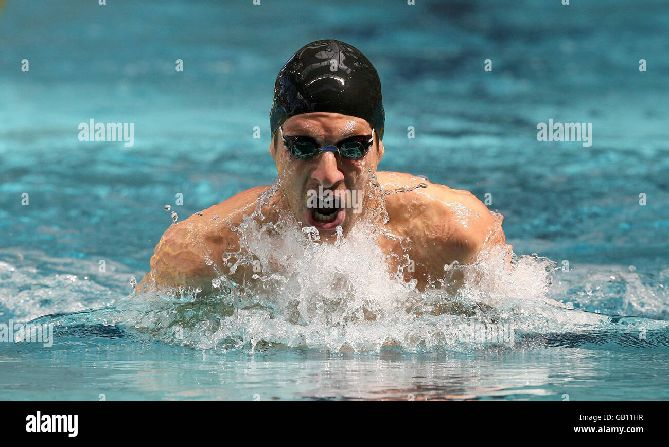 Christopher Cook wins the 100m Breaststroke during the ASA National ...