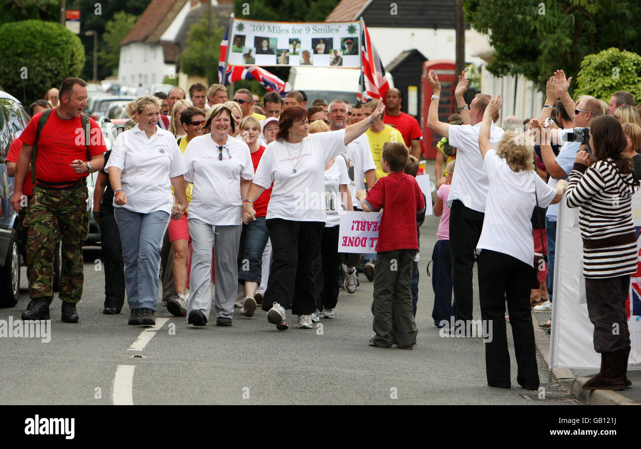 (left to right white shirts) Helen Gray, Christine Bonner and Pearl ...
