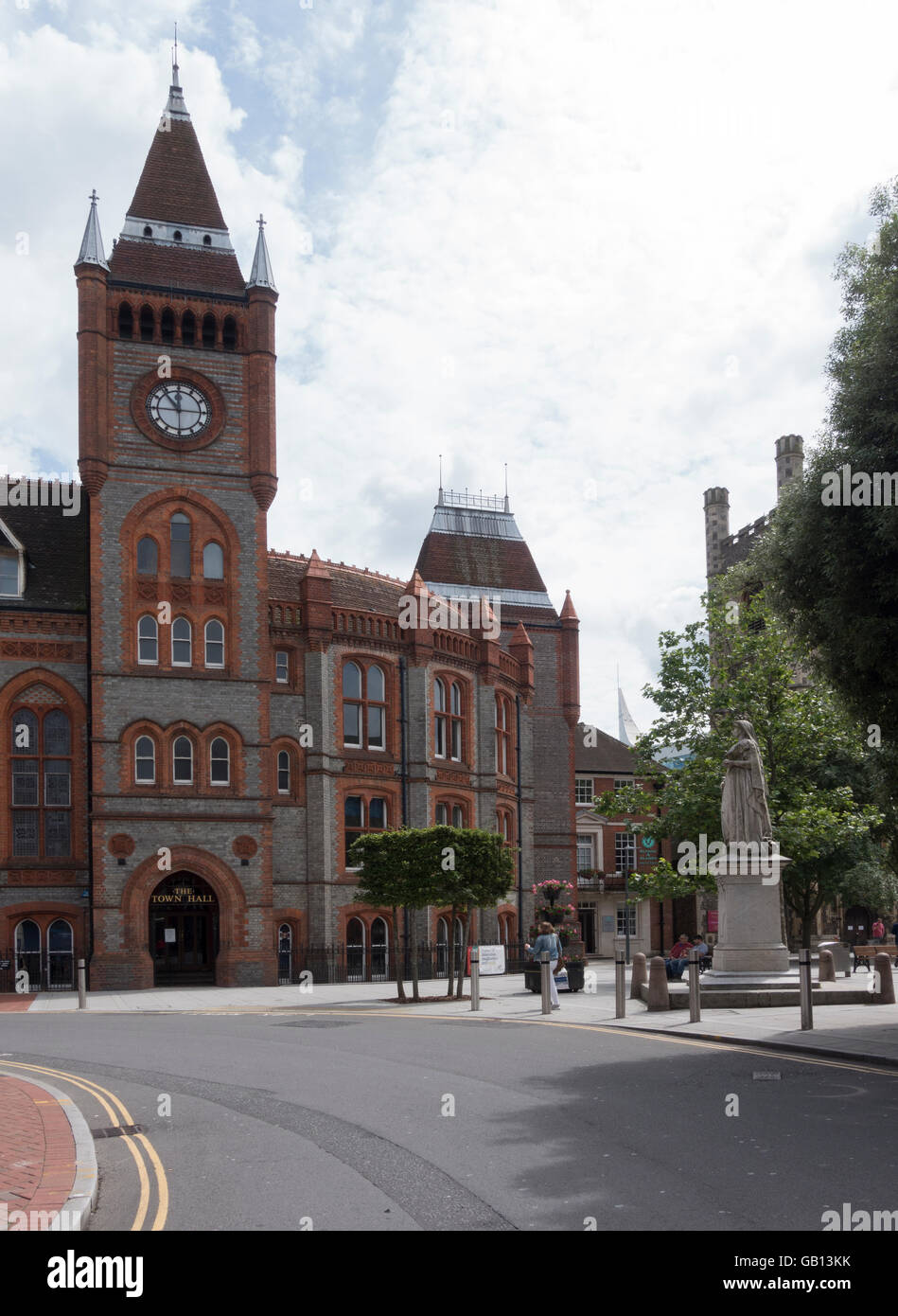Museum and town hall clock tower reading berkshire architecture hi-res ...