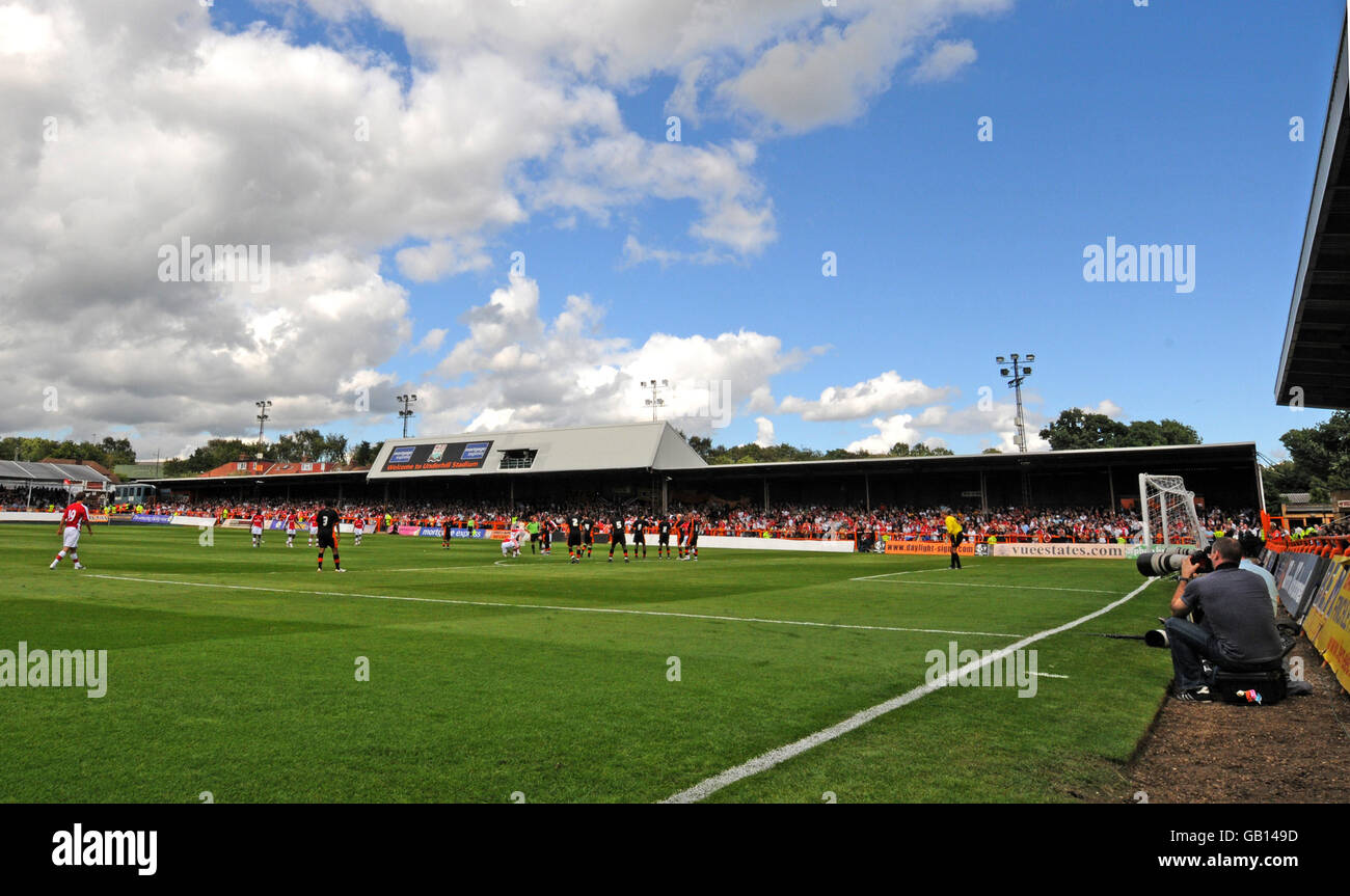 A general view of Underhill Stadium during the pre-season friendly ...
