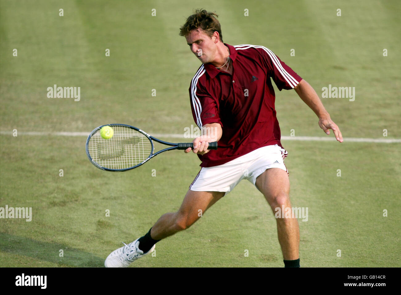 Tennis - Nottingham Open 2003 - First Round. Jan-Michael Gambill in ...