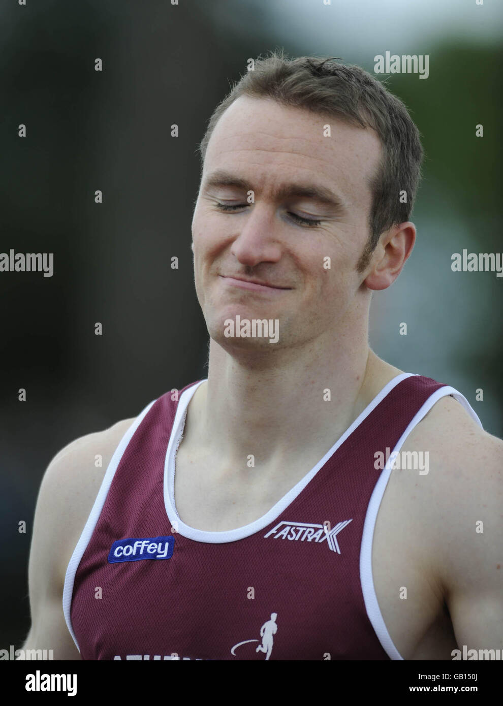 Paul Hession after winning the 100m mens heat during the Woodies DIY ...