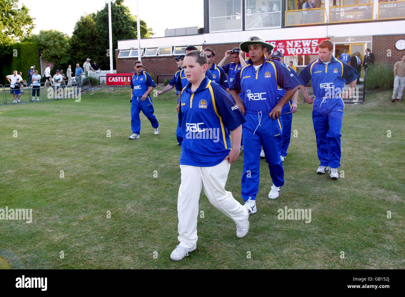 The surrey lions mascot leads out the team hi-res stock photography and ...