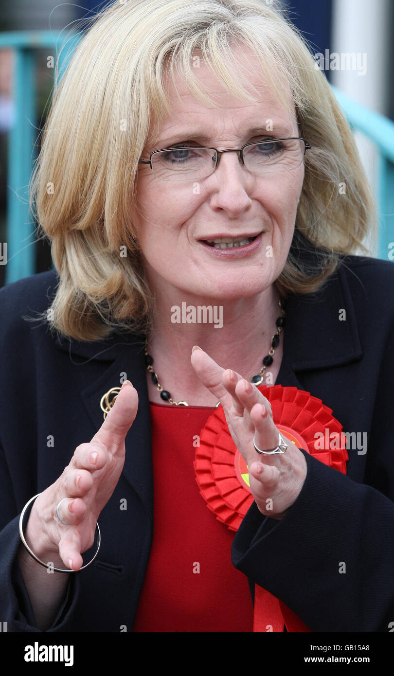 Labour candidate for the Glasgow East by-election Margaret Curran at ...