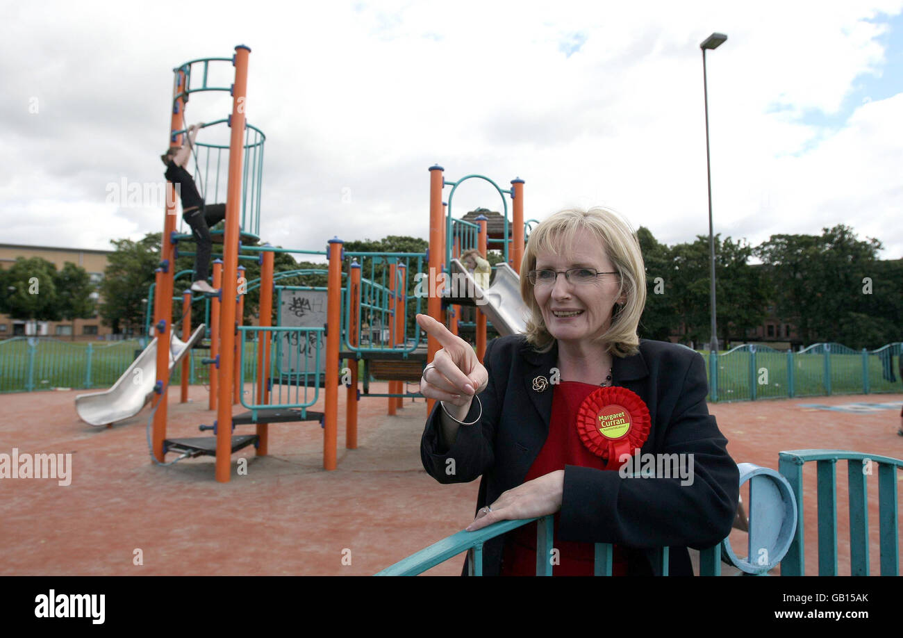 Labour candidate for the Glasgow East by-election Margaret Curran at ...