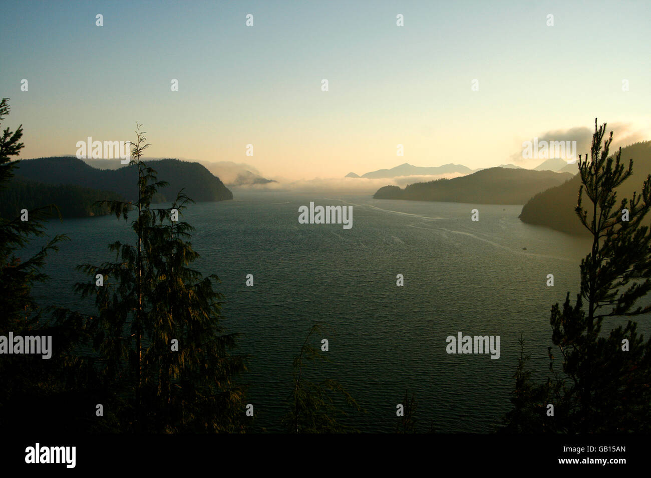 Tiupana inlet. Nootka Sound. Vancouver island. British Columbia. Canada ...