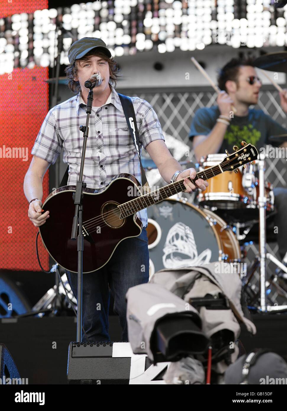 Danny Jones of McFly performs at T4 On The Beach, in Weston-Super-Mare ...