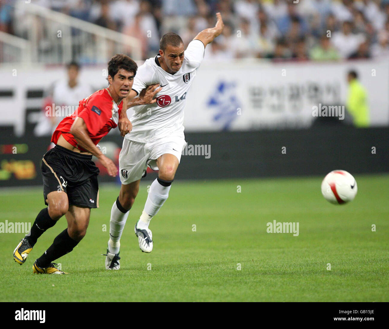 Soccer - Friendly - Busan Icons v Fulham - Busan Stadium Stock Photo ...