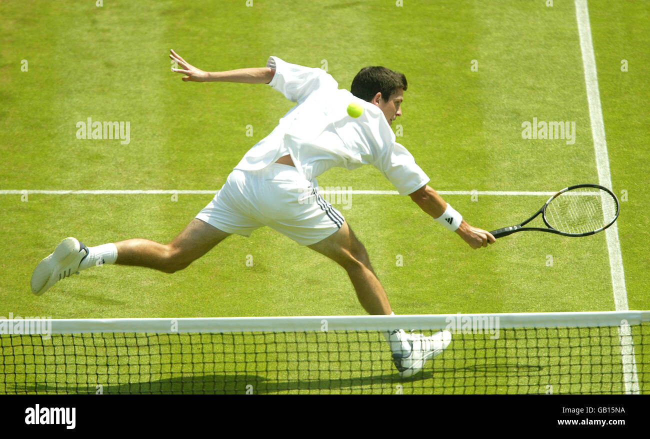 Tennis - Wimbledon 2003 - Men's Second Round - Tim Henman v Michael ...