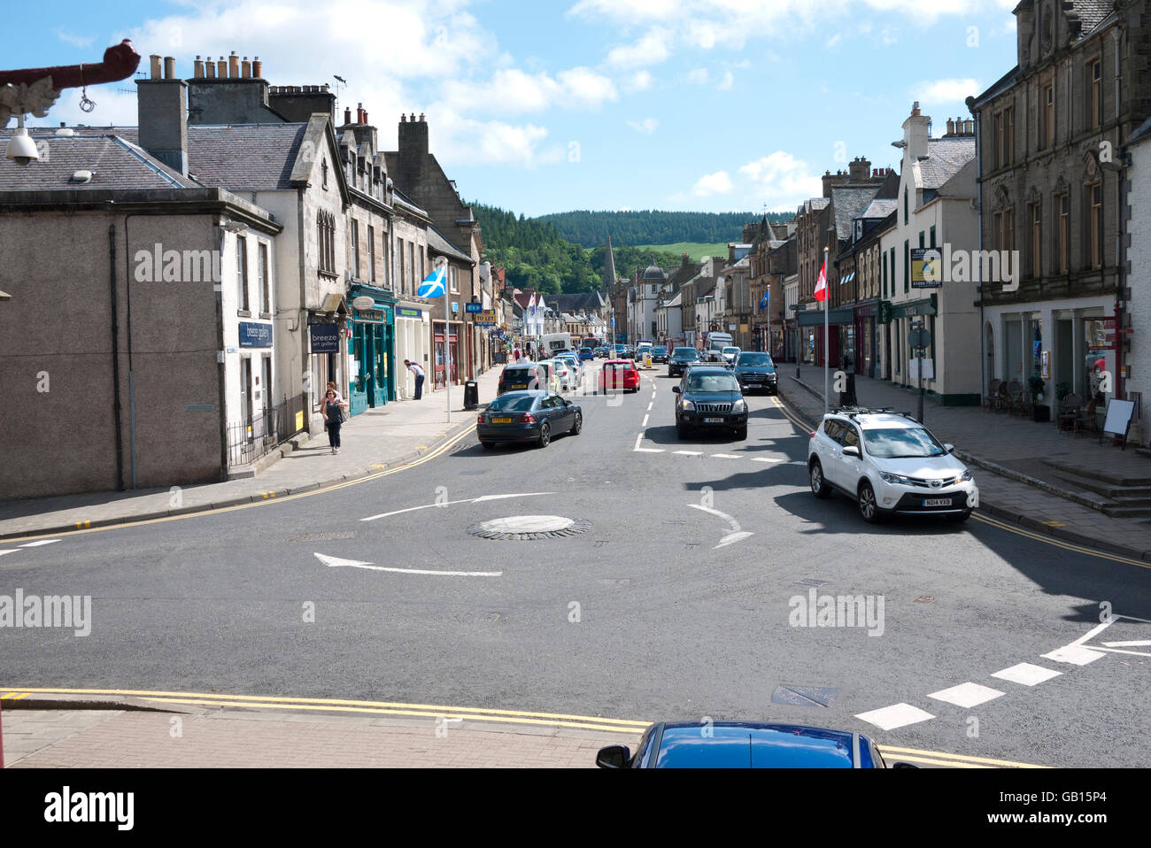 Peebles Town Centre, Scottish Border, Scotland, UK Stock Photo - Alamy