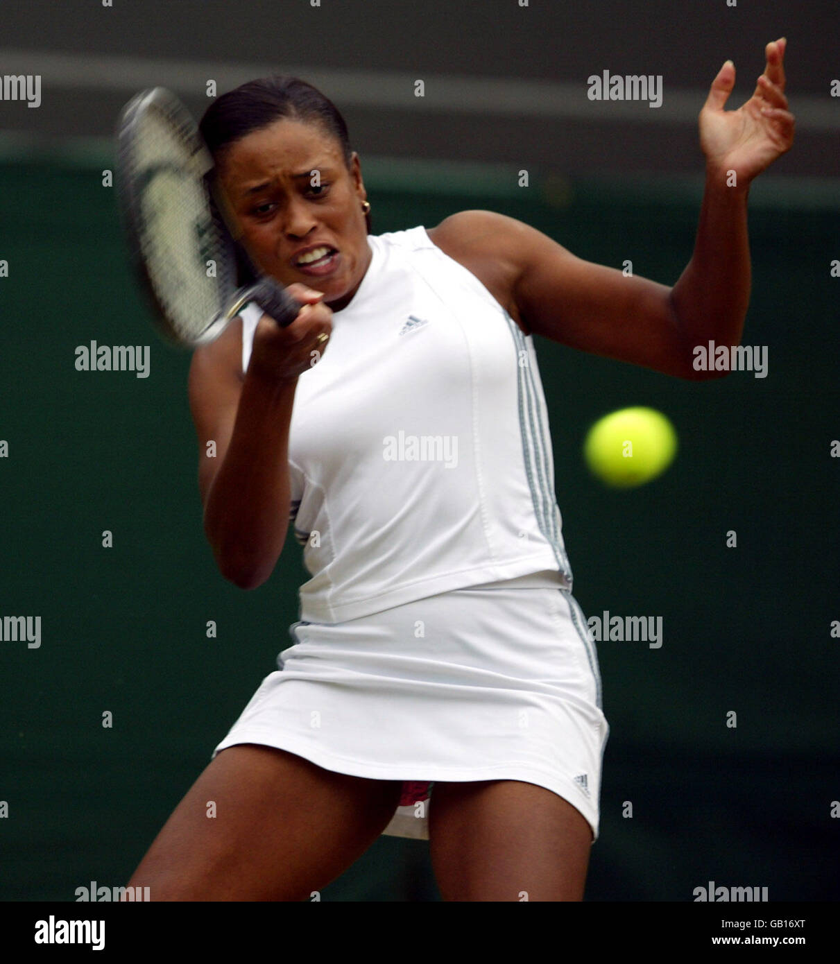 Tennis - Wimbledon 2003 - Third Round, Chanda Rubin v Silvia farina ...