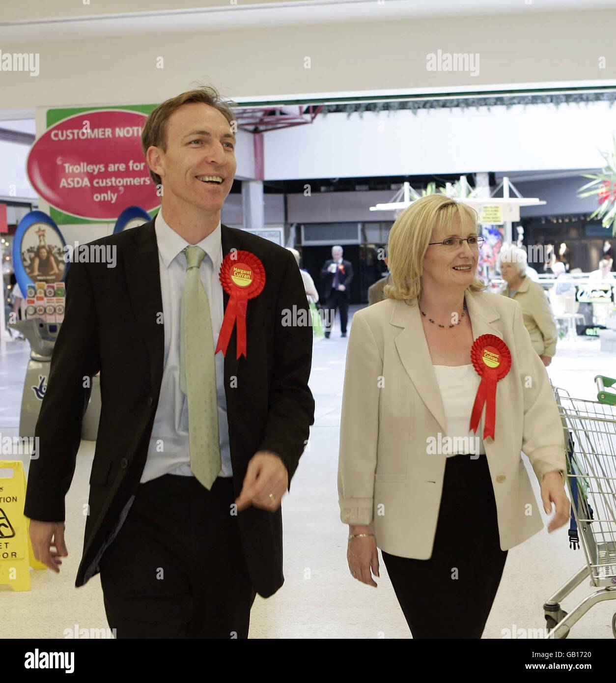 Labour candidate in the Glasgow East by-election Margaret Curran and ...
