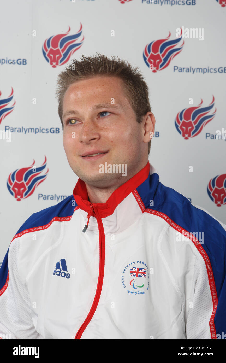 Paralympics GB 2008 Photocall - Birmingham National Indoor Arena. Lee ...