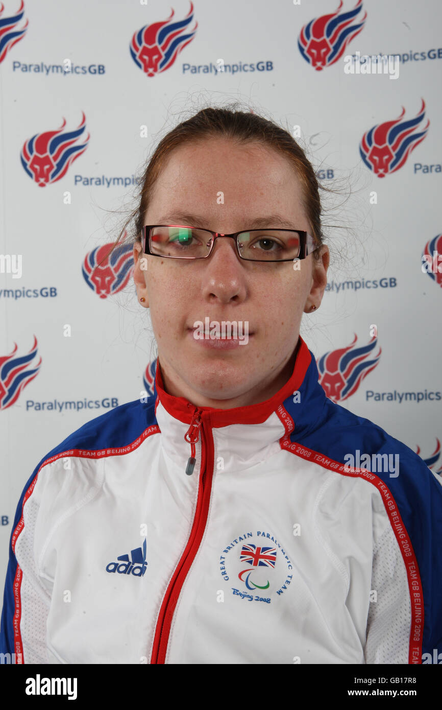 Paralympics GB 2008 Photocall - Birmingham National Indoor Arena. Gemma ...